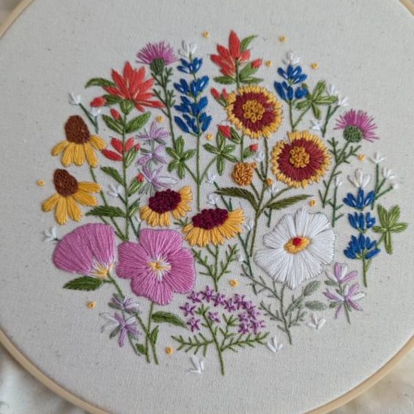 Australia Native Flowers Embroidery Pattern - Instant Digital Download ...