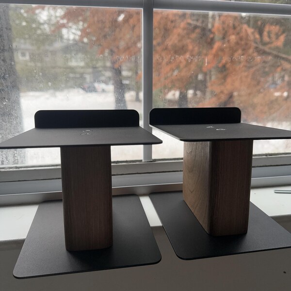 Wood Desk Monitor Stand With Storage - Custom Monitor Riser Shelf - Etsy