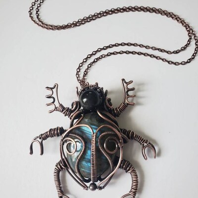 Wire Wrapped Beetle Tutorial, Wire Wrap Insects Tutorial. DIY Wire ...