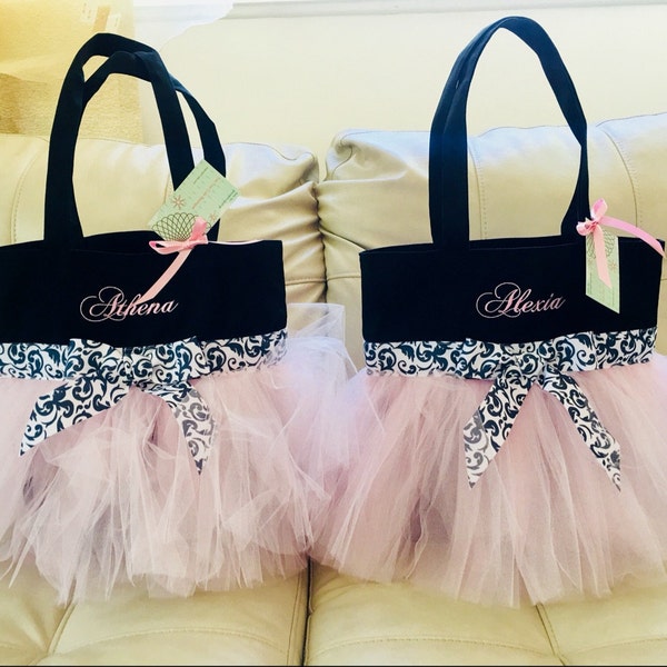 Embroidered Dance Bag, Tote Gift, Embroidered Tote Bag, Dance Bags ...