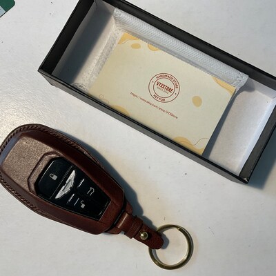 2023 2024 Mini Cooper S JCW Key Fob Cover, Leather Key Case for Keyless ...