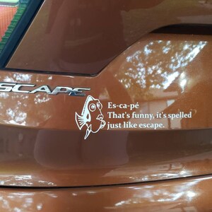 Dory Escape Vinyl Decal | Etsy