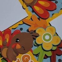 Thanksgiving Scrapbook Pages Premade PRINTED Turkey Scrapbook Quick ...