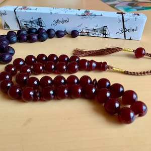 Ottoman 33 Beads Rosary, Bakelite Misbah, Worry Beads, Muslim Rosary ...