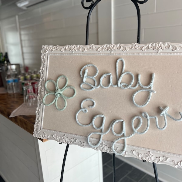 Flower (large) - Knitted Shape, Knit Signs, Knitted Wire Decor, Nursery ...