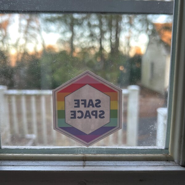 You Matter Reusable Safe Space Sticker for Inside Window Facing Out ...