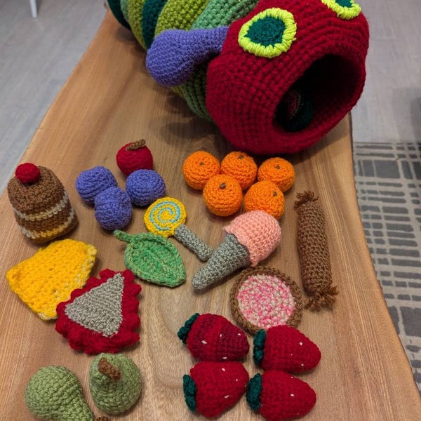 The Hungry Caterpillar, Butterfly & Cocoon Crochet Pattern - Etsy