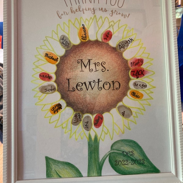 INSTANT DOWNLOAD Teacher Appreciation Gift Ideas, Sunflower Classroom ...