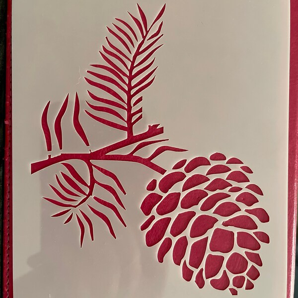 Pine Cone Stencil - DIY Pine Cone Stencil, Large Pine Cone Stencils ...