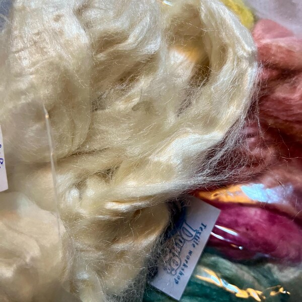 Crafts Kit. Best Gift Friend. Colorful Fiber Hand-dyed Tussah Silk. for ...