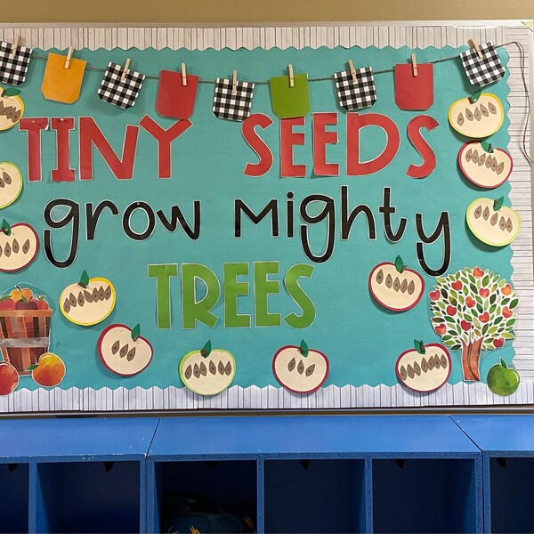 Apple Back to School Bulletin Board Apple Tree Classroom Door Decor ...
