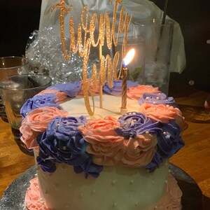 Twenty Fine Cake Topper/ 29th Birthday/ 25th Birthday - Etsy
