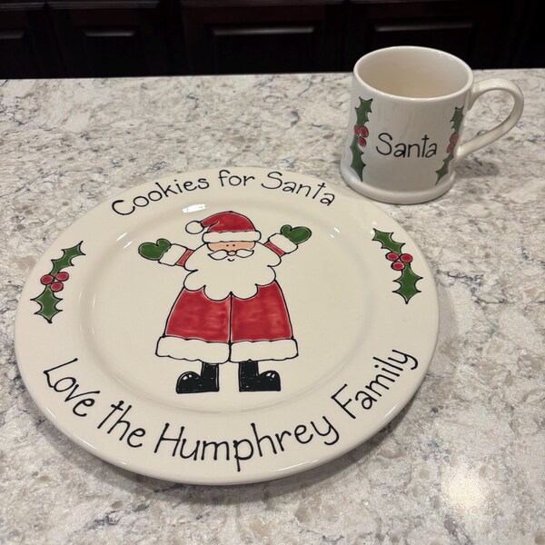 Personalised Child Dinner Set, Ceramic Plates & Bowl Set, Gift for ...