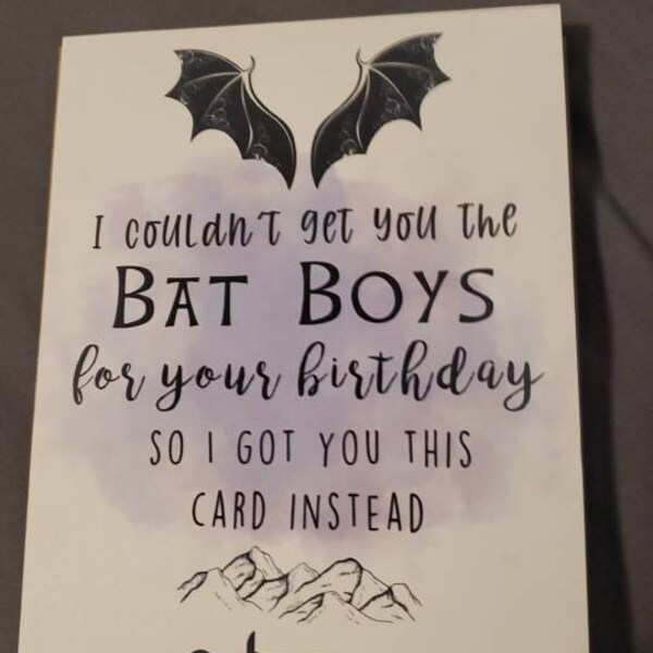 Acotar Birthday Card for Her | Bookish Gift for Her | Sister Birthday ...