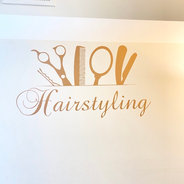 Wall Decals Hairdressing Hair Beauty Salon Decal Vinyl Sticker ...