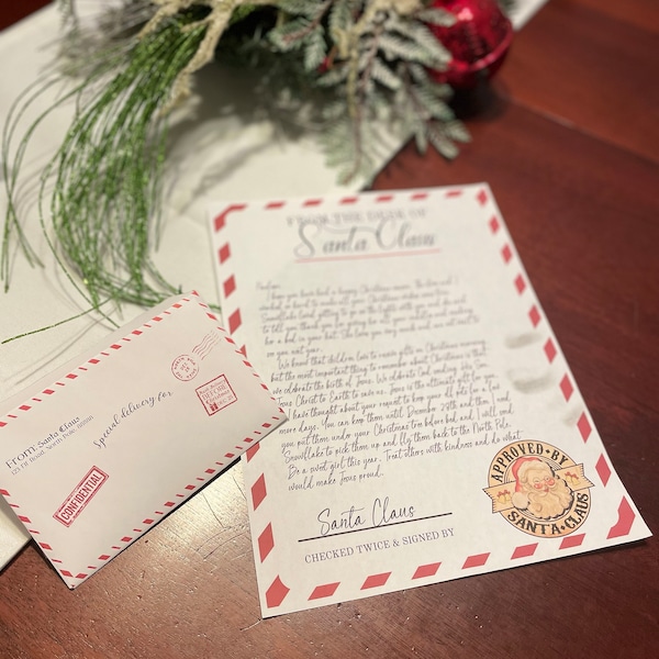 Letter From Santa, Printable Santa Stationary, Official Santa ...