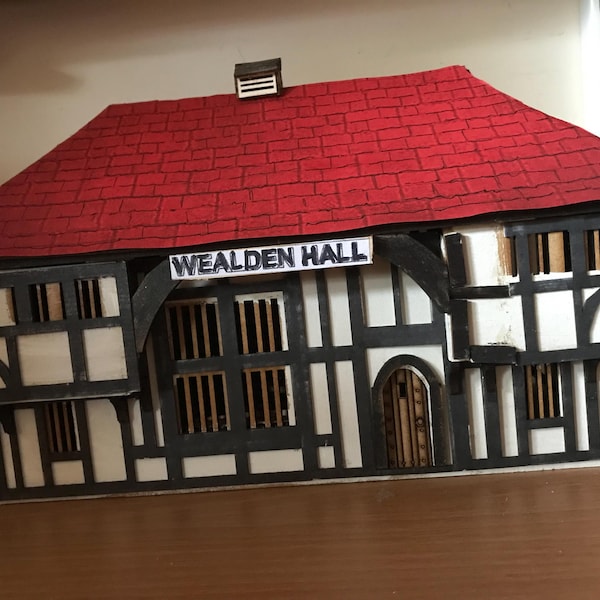 1:48th Sandy Cove Cottage Quarter Scale Wood Miniature Kit Model ...