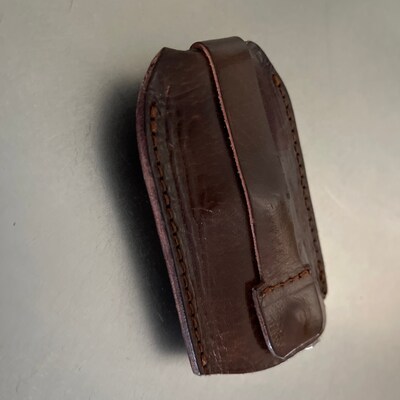 Leather Key Holder With Pull Strap, Keychain, Key Pouch, Handmade Key ...