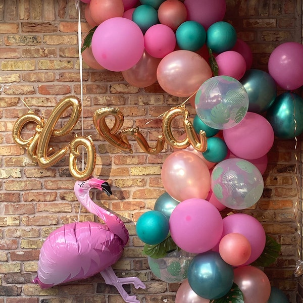 Script Letter Balloons Cursive Gold Foil Balloons Script Balloons ...