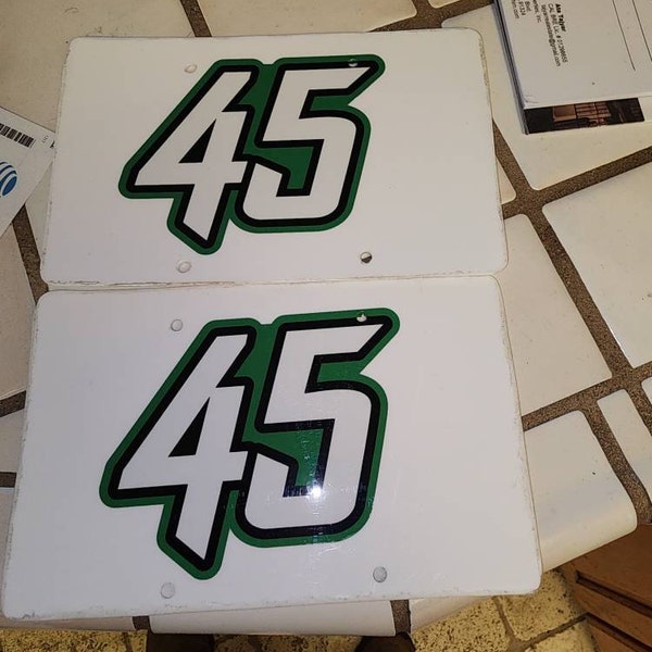 1 Piece Custom Autocross Car Racing Numbers Sticker Vinyl Race Decal 6 ...