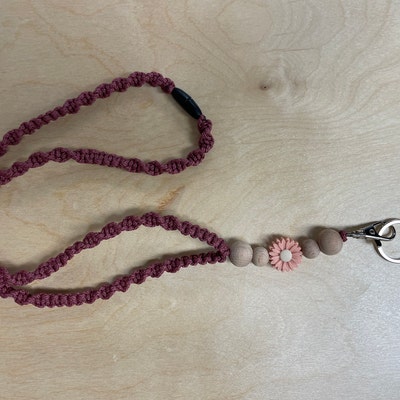 Beaded Retractable Badge Reel, Teacher ID Holder, Beaded Badge ...