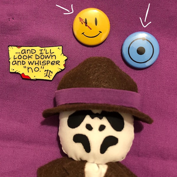 Dr. Manhattan and the Comedian Watchmen Button Set - Etsy
