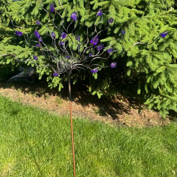 Butterfly Kinetic Balancing Garden Art Stake - Etsy