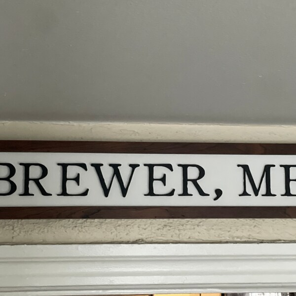 Custom Wood Sign, Custom City Name Sign, City Name Sign, Housewarming ...