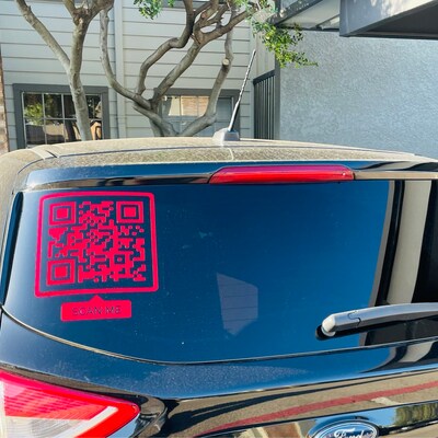 QR Code Design Your Own Storefront Window Business Decal, Social Media ...