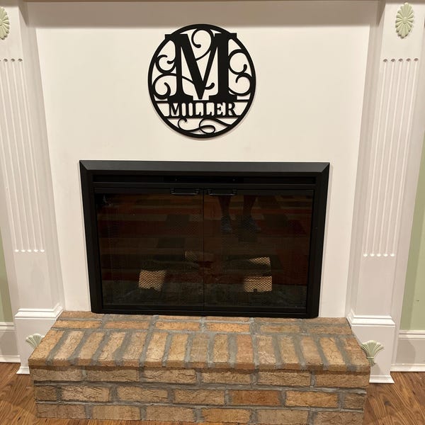 Monogram Highland Cow Sign Personalized Metal Monogram, Wedding Gift ...