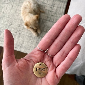 Simple Custom Hand Stamped Dog Tag Dog Tags for Dogs Pet Id | Etsy