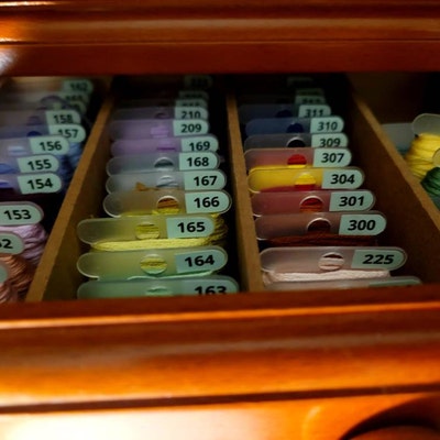 DMC Thread Labels NUMBERS ONLY Organize Your Bobbins With Large Font ...