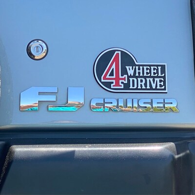 Aluminum Retro Toyota 4 Wheel Drive Badge - Etsy