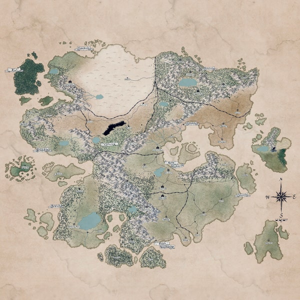 Custom Fantasy Map Comissions - Etsy
