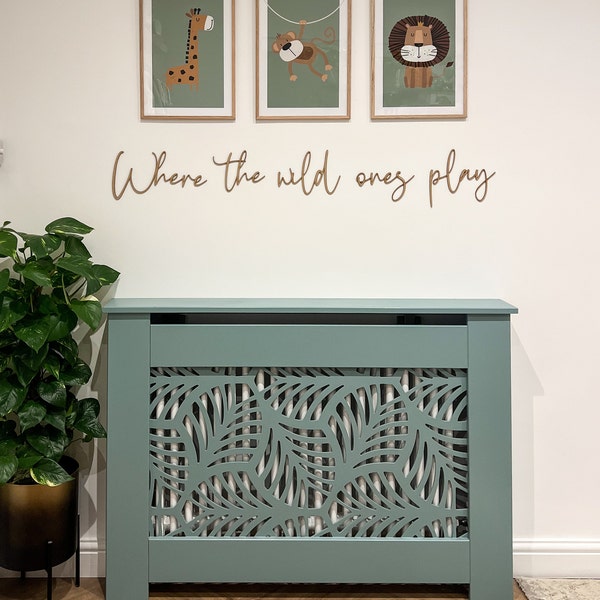 Where the Wild Ones Play Wooden Words Sign for Wall Art, Nursery Decor ...
