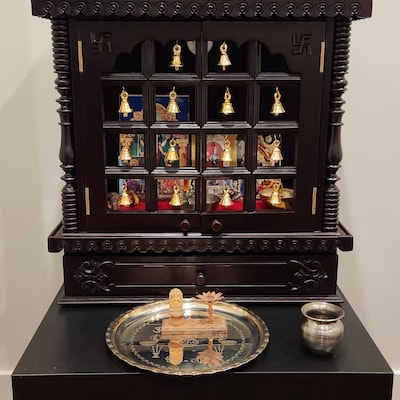 24 KMD Small Pooja Mandir for Home & Wooden Temple With Doors - Etsy