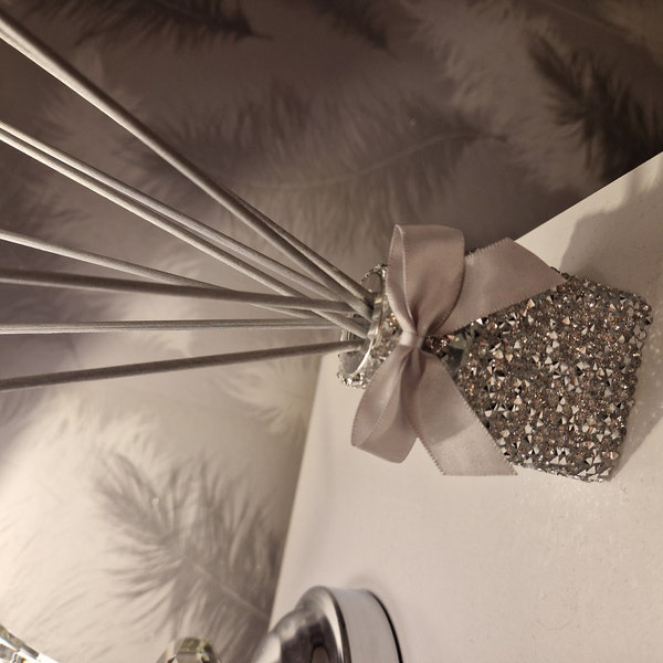 Crushed Diamond Reed Diffuser Bottle, Small 50ml Empty Reed Diffuser ...