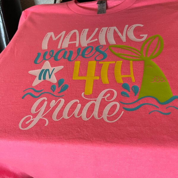 Back to School, 4th Grade Svg, Making Waves in 4th Grade, School Svg ...