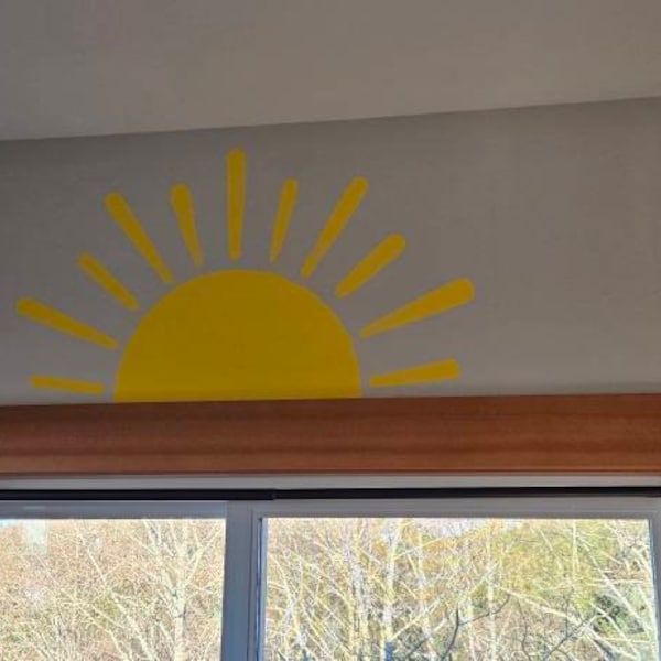Sunshine Wall Decals, Set of 20 Individual Sunbursts, Cute Kids Room ...