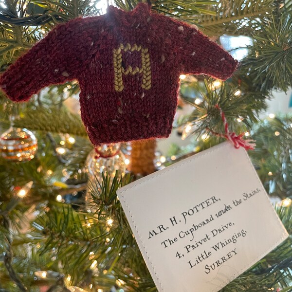 Mrs. Weasley Tiny Knitted Christmas Sweater. Harry, Ron, Fred and ...