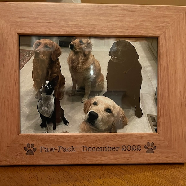 Personalized Dog Picture Frame by Lifetime Creations: Custom Engraved ...
