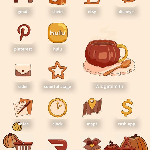 Motivational App Theme: Glow and Grow Aesthetic Icon Pack for Ios ...