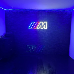 Amg Car Neon Sign / Neon Sign / Logo Neon Sign / Neon Sign Bedroom ...