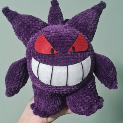 CROCHET PATTERN Gengar Amigurumi Pokemon PDF File English, French - Etsy