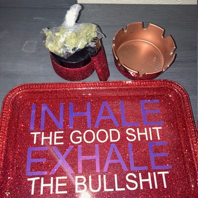 Inhale/exhale Custom Rolling Tray - Etsy
