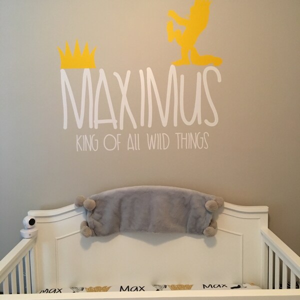 Where the Wild Things Are Inspired Decal, Custom Name Decal, Wild ...