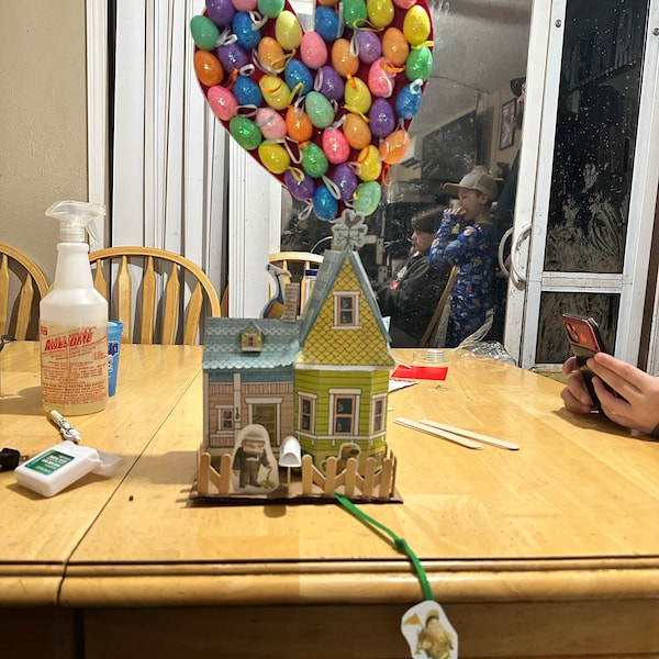 Movie UP Printable Balloon House DIY Craft With Youtube Tutorial Video ...
