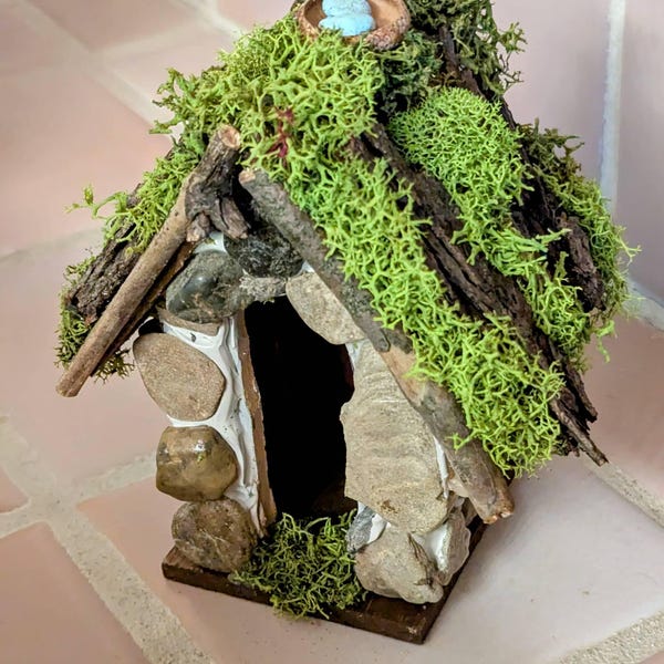 Mini Garden Stone Cottage, Garden Decor - Etsy