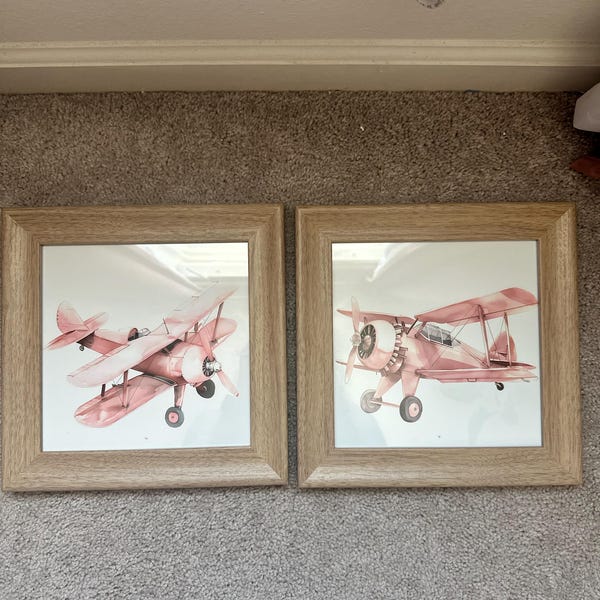 Watercolour Aeroplane | Pink Plane Clipart | Digital Download ...