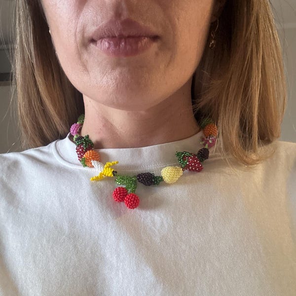 Beads People Body Union Choker Necklace Tutorial /pattern / Bead Metal ...